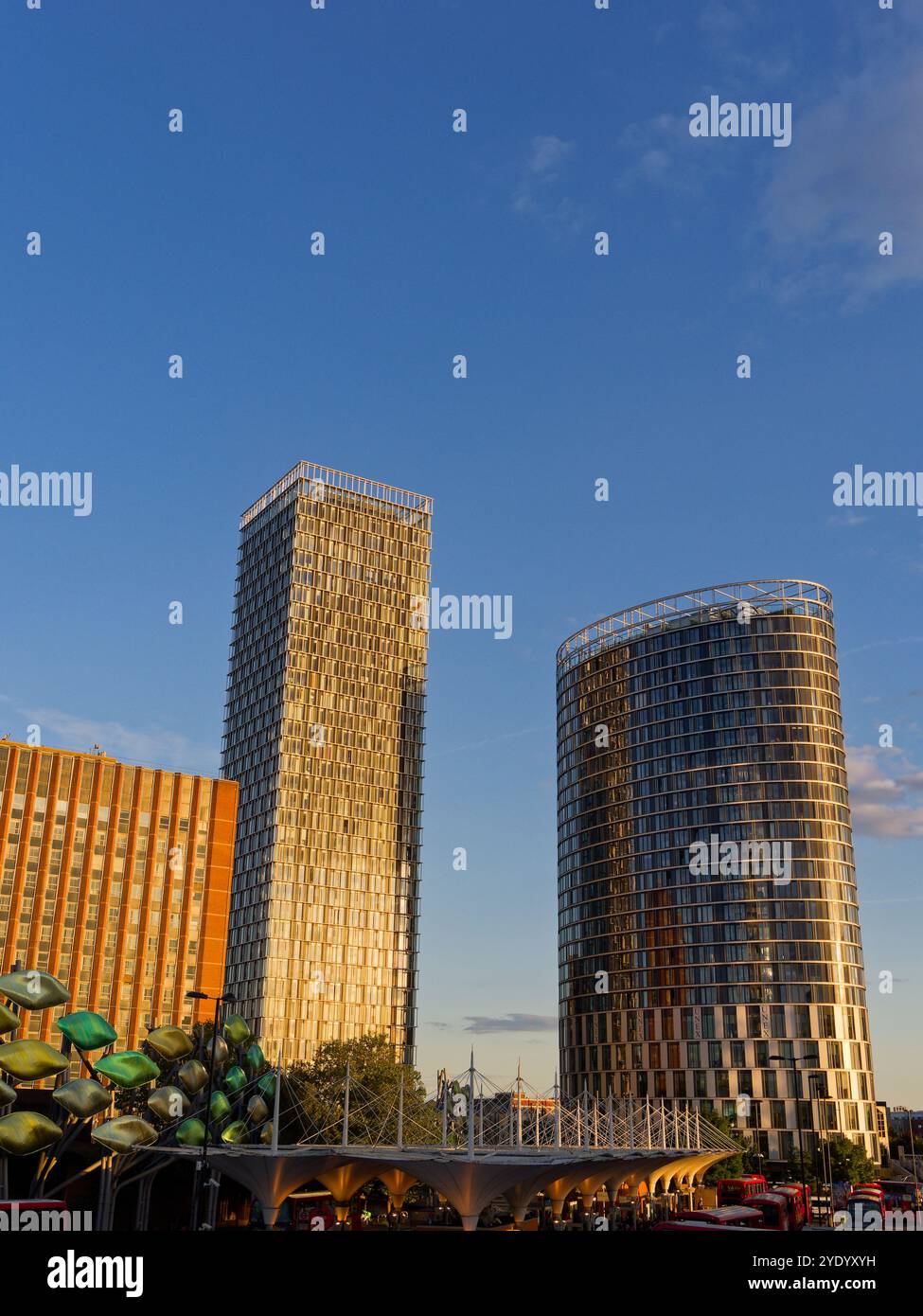 Skyscrapers Stratford, Stratosphere Tower, and Unix Tower, Stratford ...