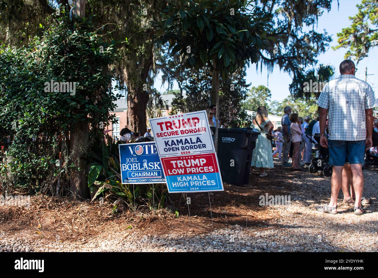 Savannah, Georgia, 2024 Donald Trump political signs that are displayed ...