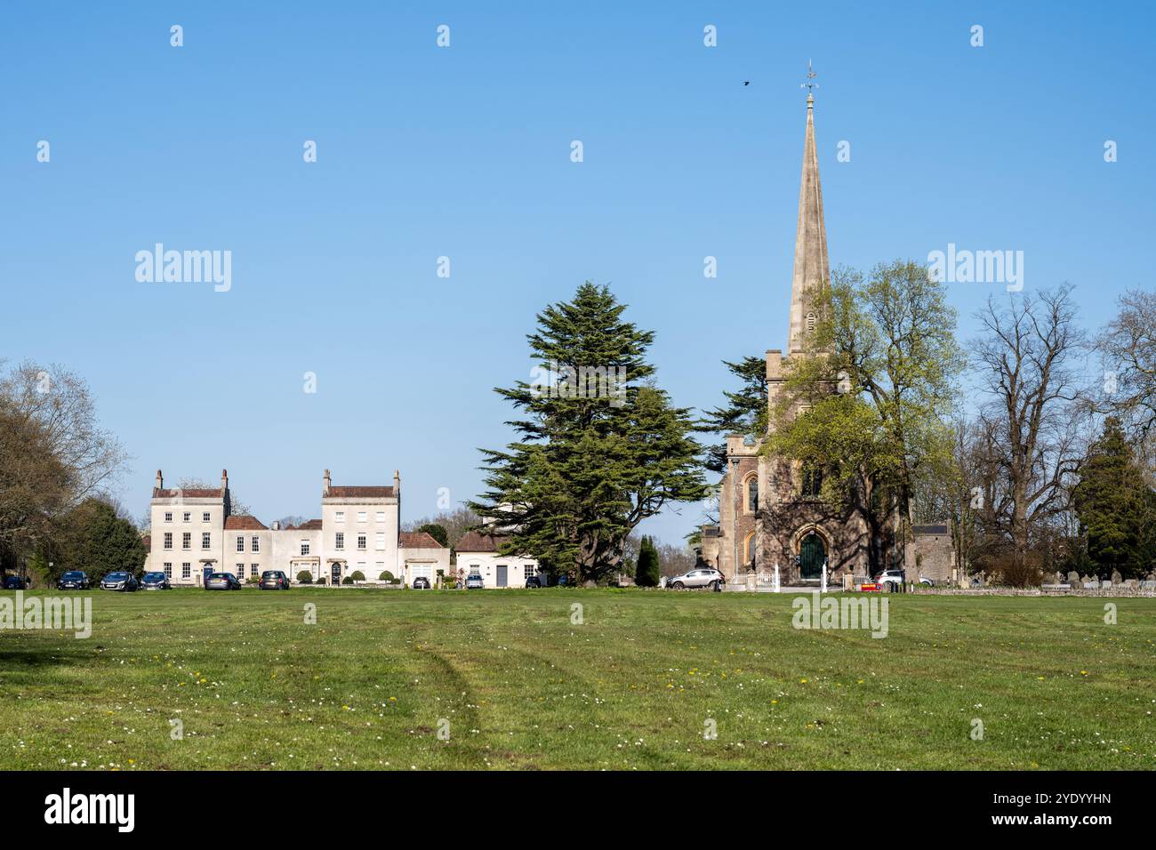 The parish church of St John the Baptist stands on Frenchay Common in ...
