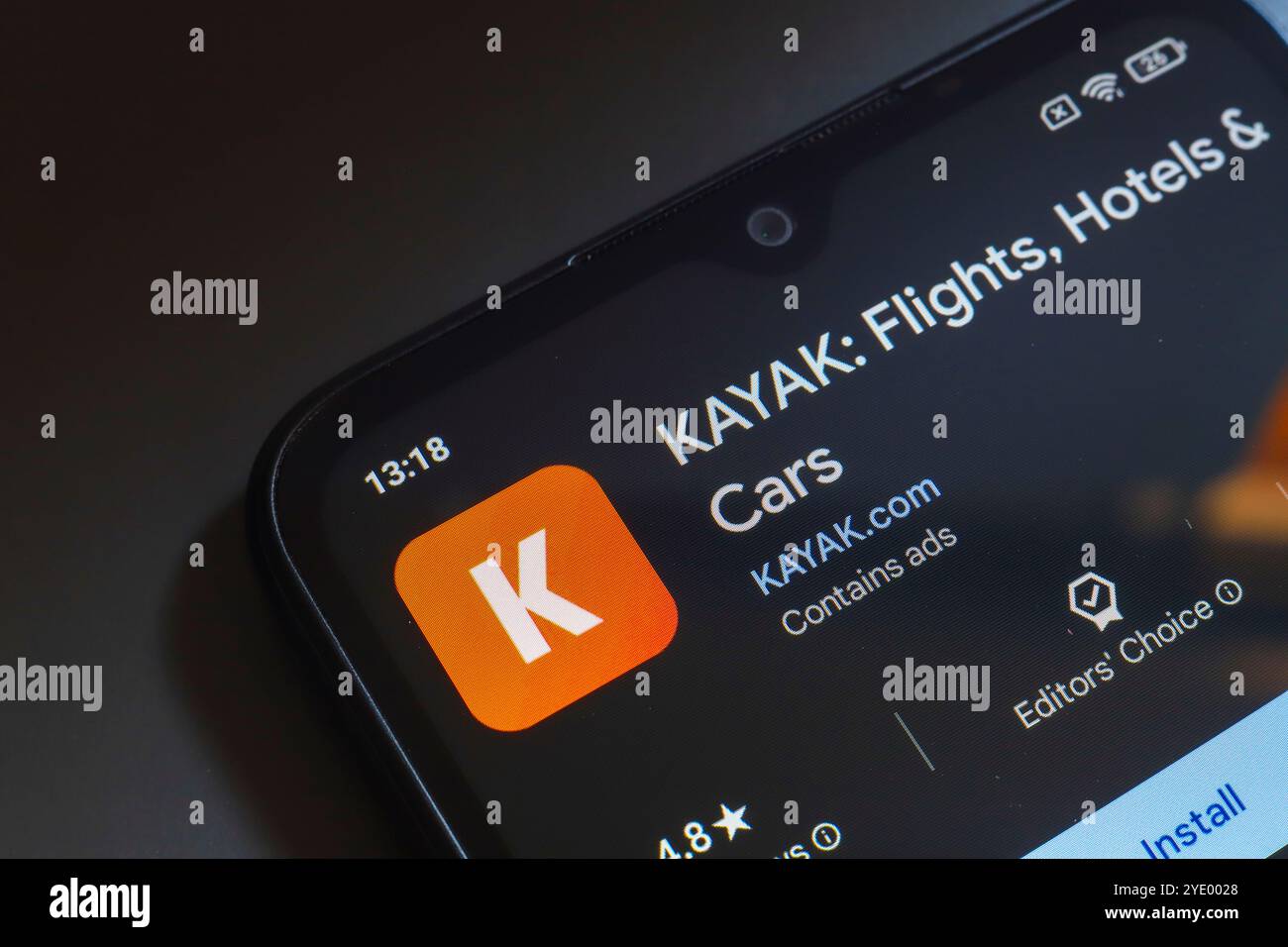 October 28, 2024, Brazil. In this photo illustration, the Kayak app ...