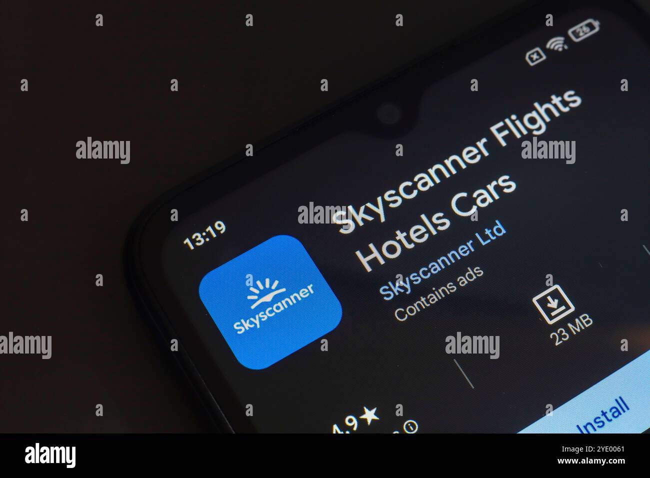 October 28, 2024, Brazil. In this photo illustration, the Skyscanner ...