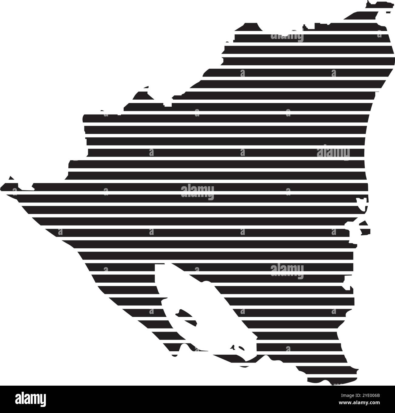 Detailed political map nicaragua hi-res stock photography and images ...