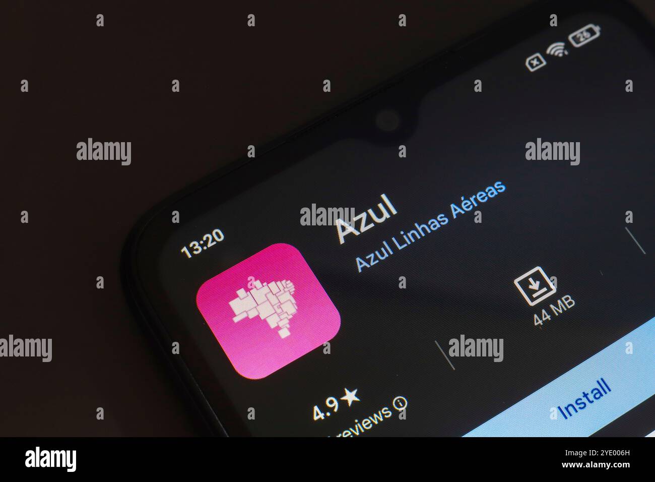 App azul hi-res stock photography and images - Alamy