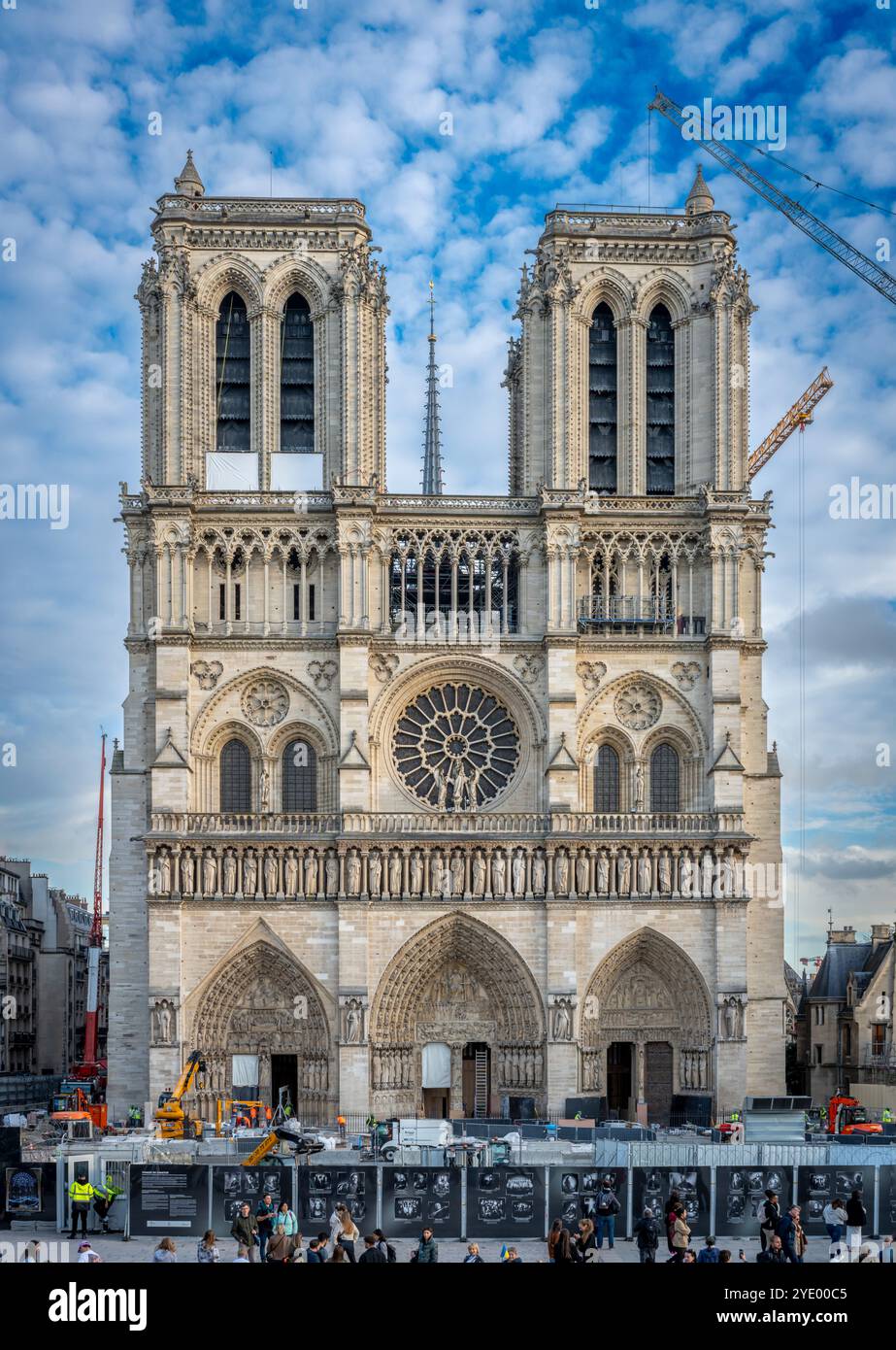 Paris, France - 10 28 2024: Notre Dame de Paris. Panoramic view of the ...
