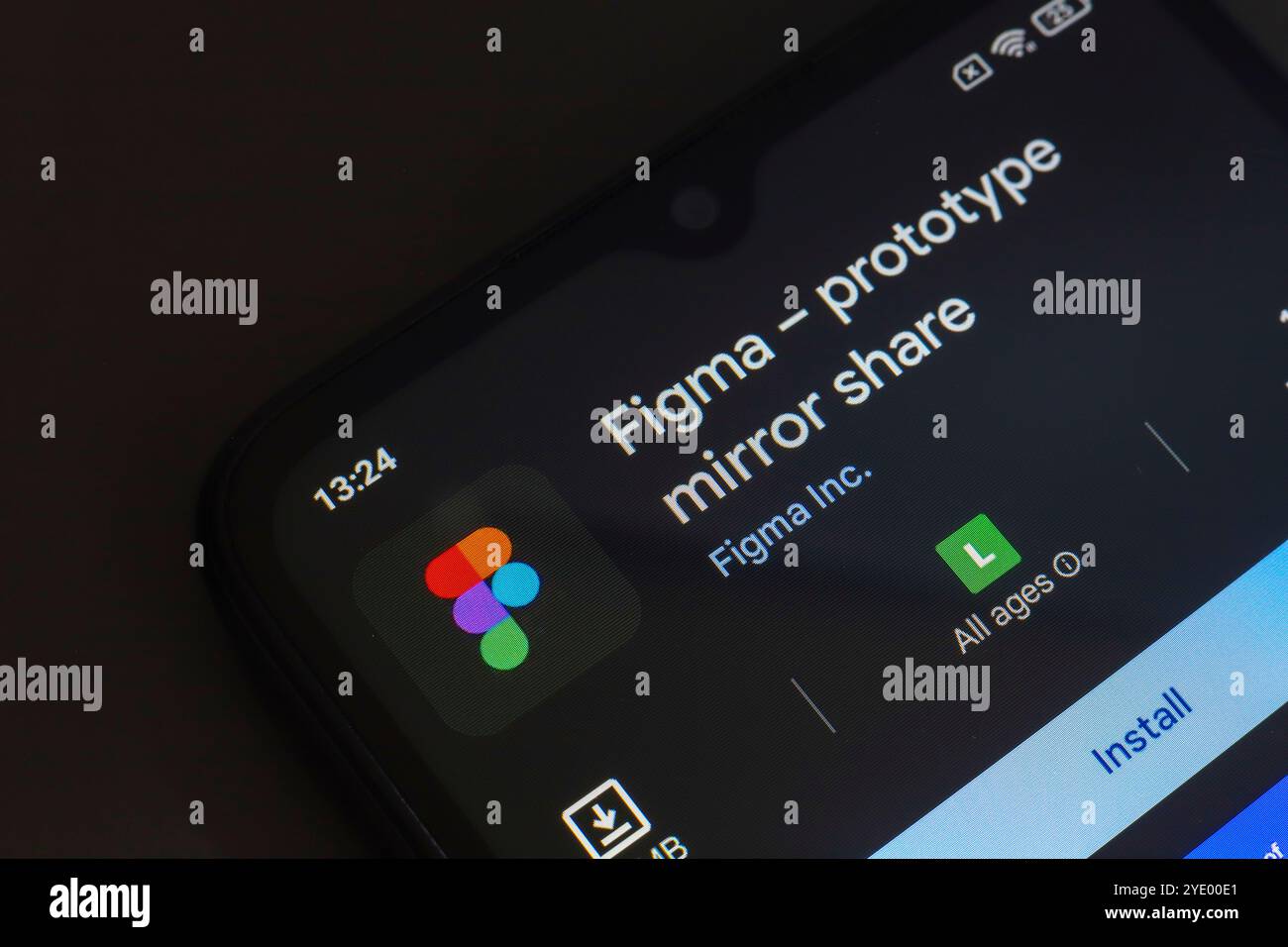 October 28, 2024, Brazil. In this photo illustration, the Figma app ...