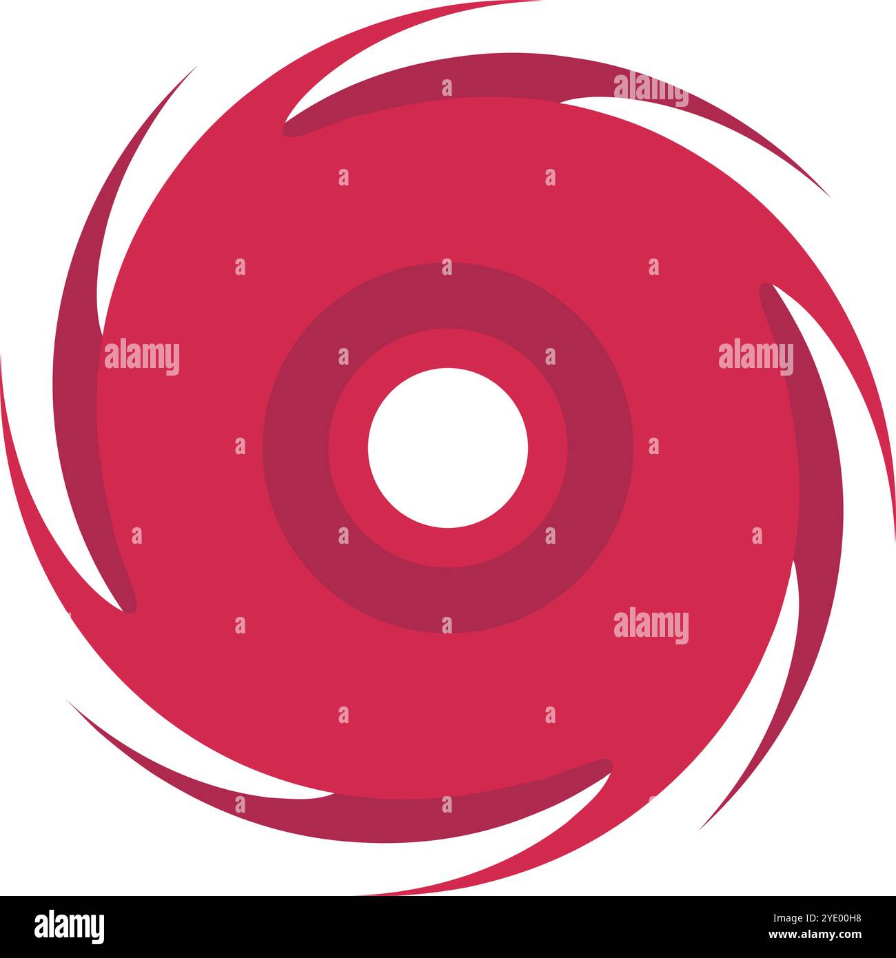 Red typhoon icon. Hurricane. Editable vector Stock Vector Image & Art ...