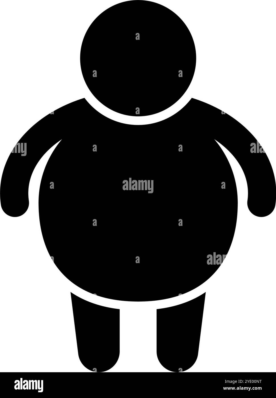 Chubby person. Fat person. Editable vector Stock Vector Image & Art - Alamy