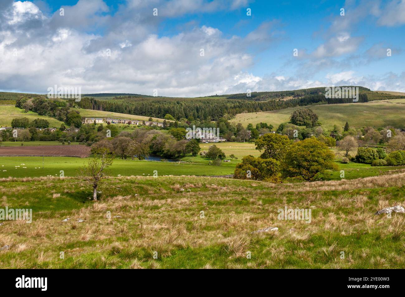 The village of Falstone is nestled in farmland under the Cheviot Hills ...