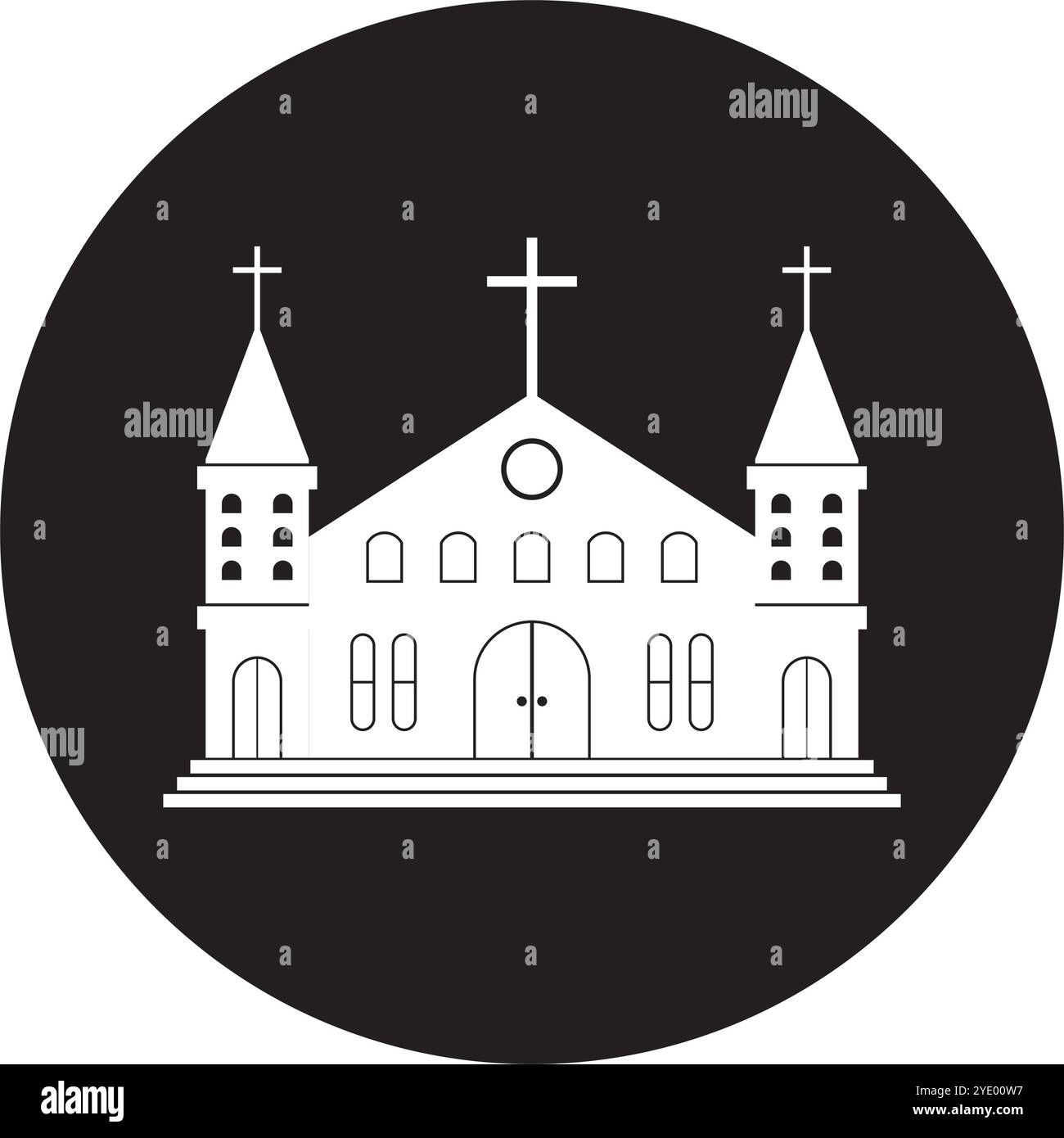 Church Element Icon Symbol Design Stock Vector Image & Art - Alamy