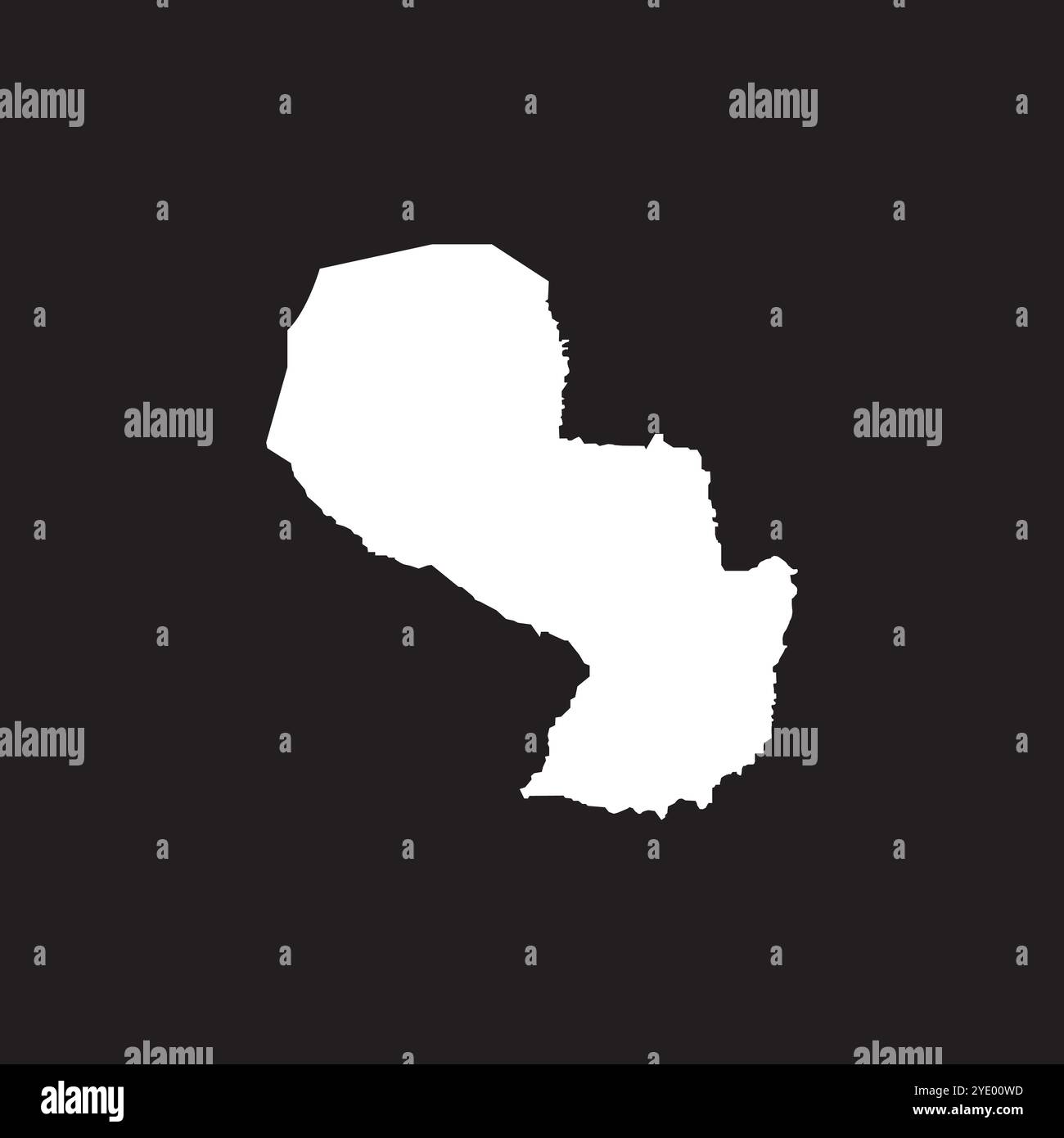 Paraguay political map administrative Black and White Stock Photos ...