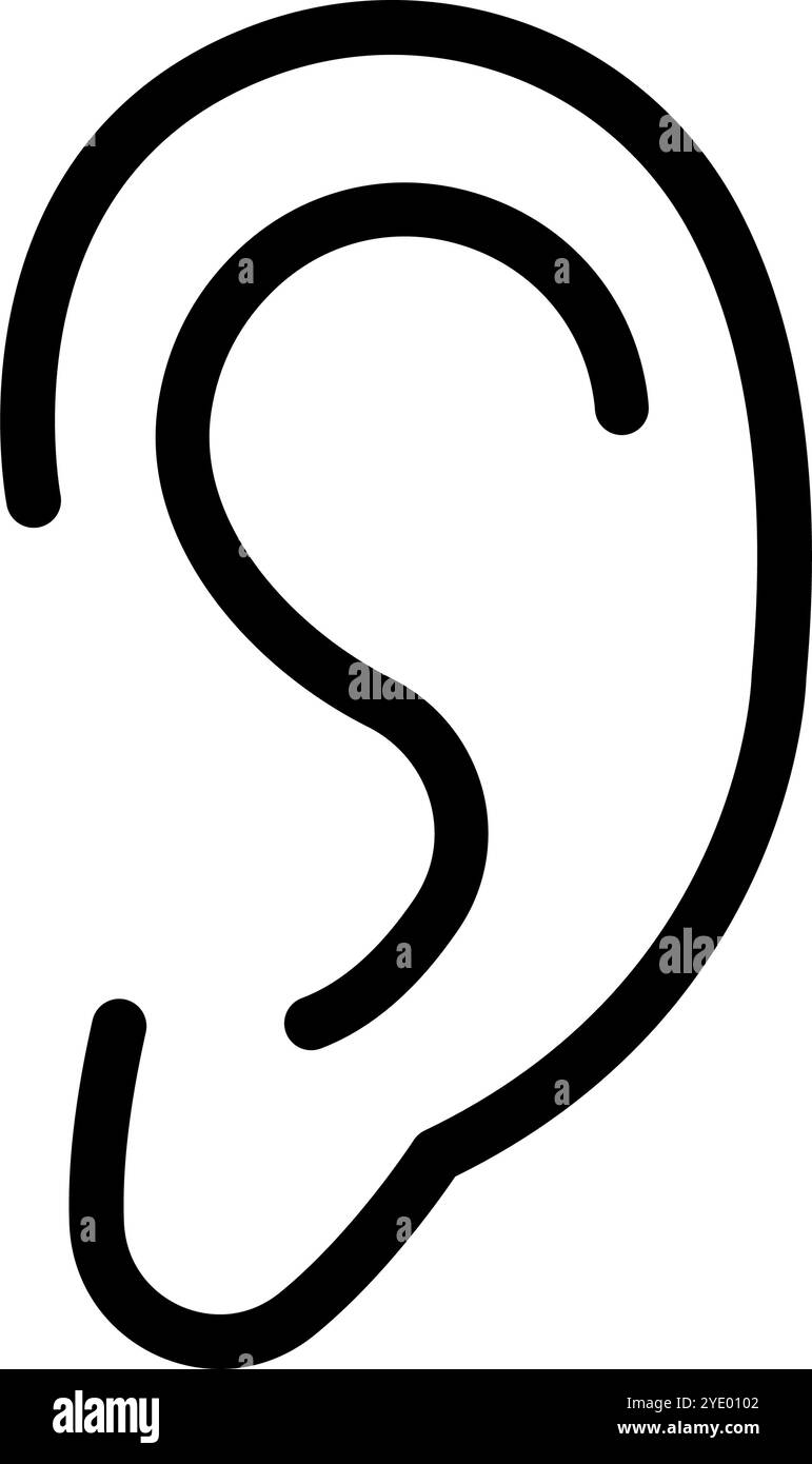 Listening logo Black and White Stock Photos & Images - Alamy