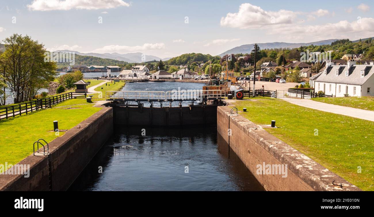 Corpach Basin stands at the end of the Calendonian Canal under the ...