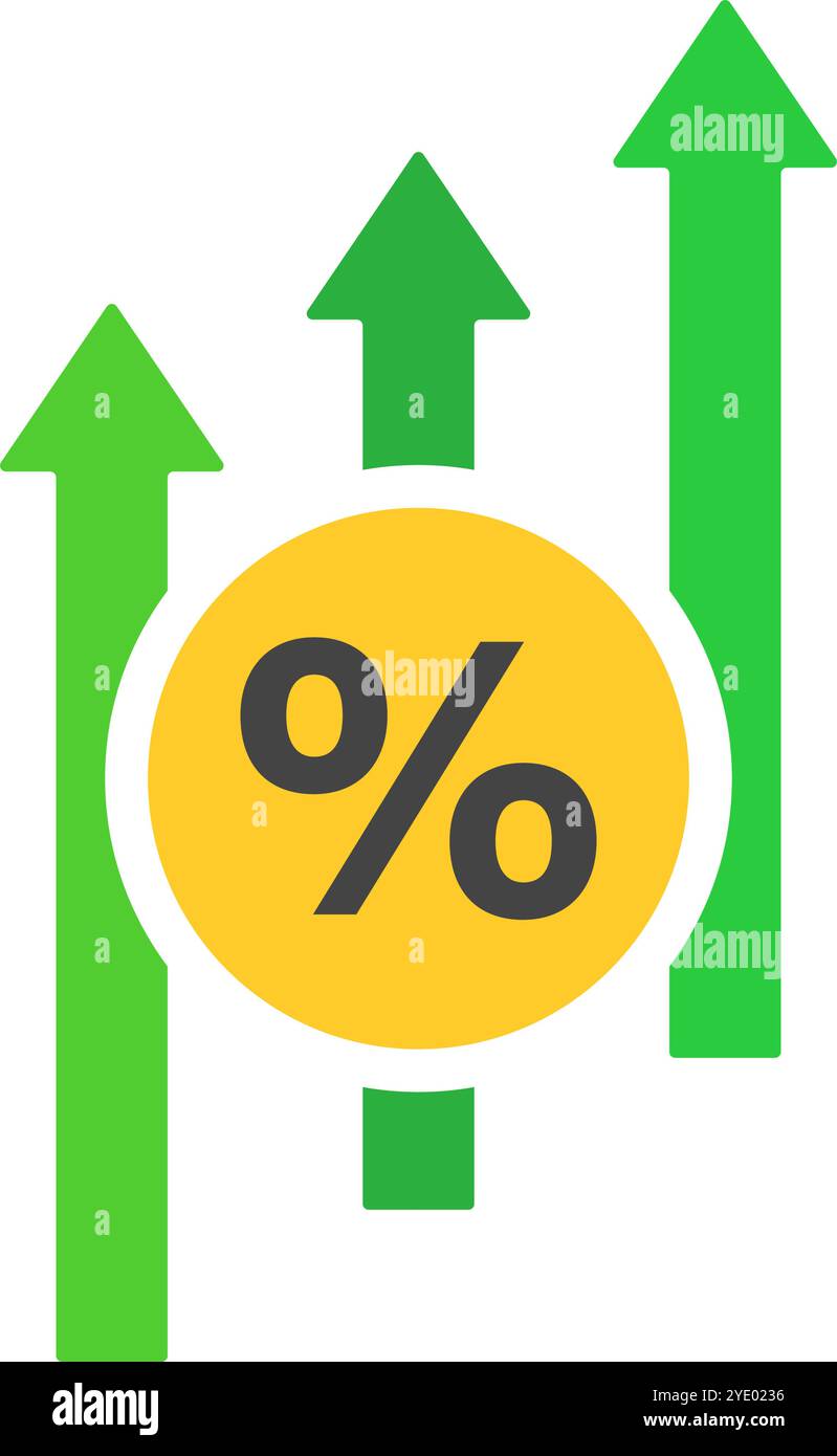 Flat design interest rate hi-res stock photography and images - Alamy