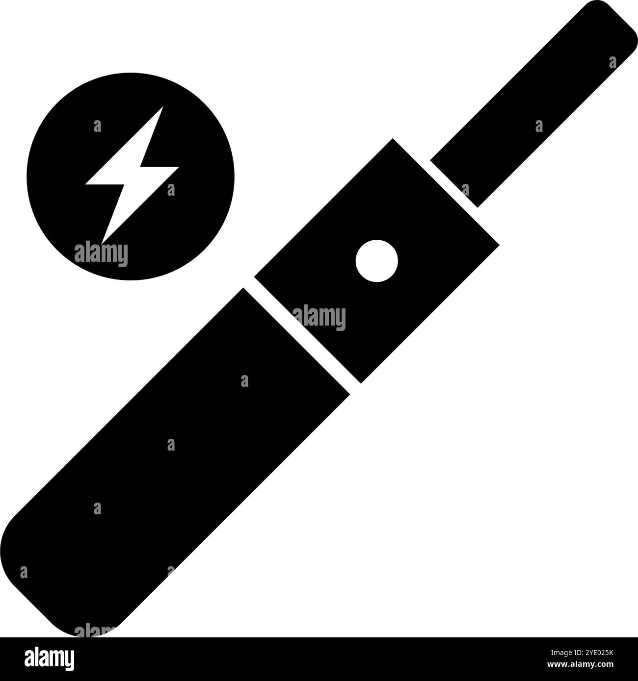 Electronic cigarette vaping silhouette Black and White Stock Photos ...