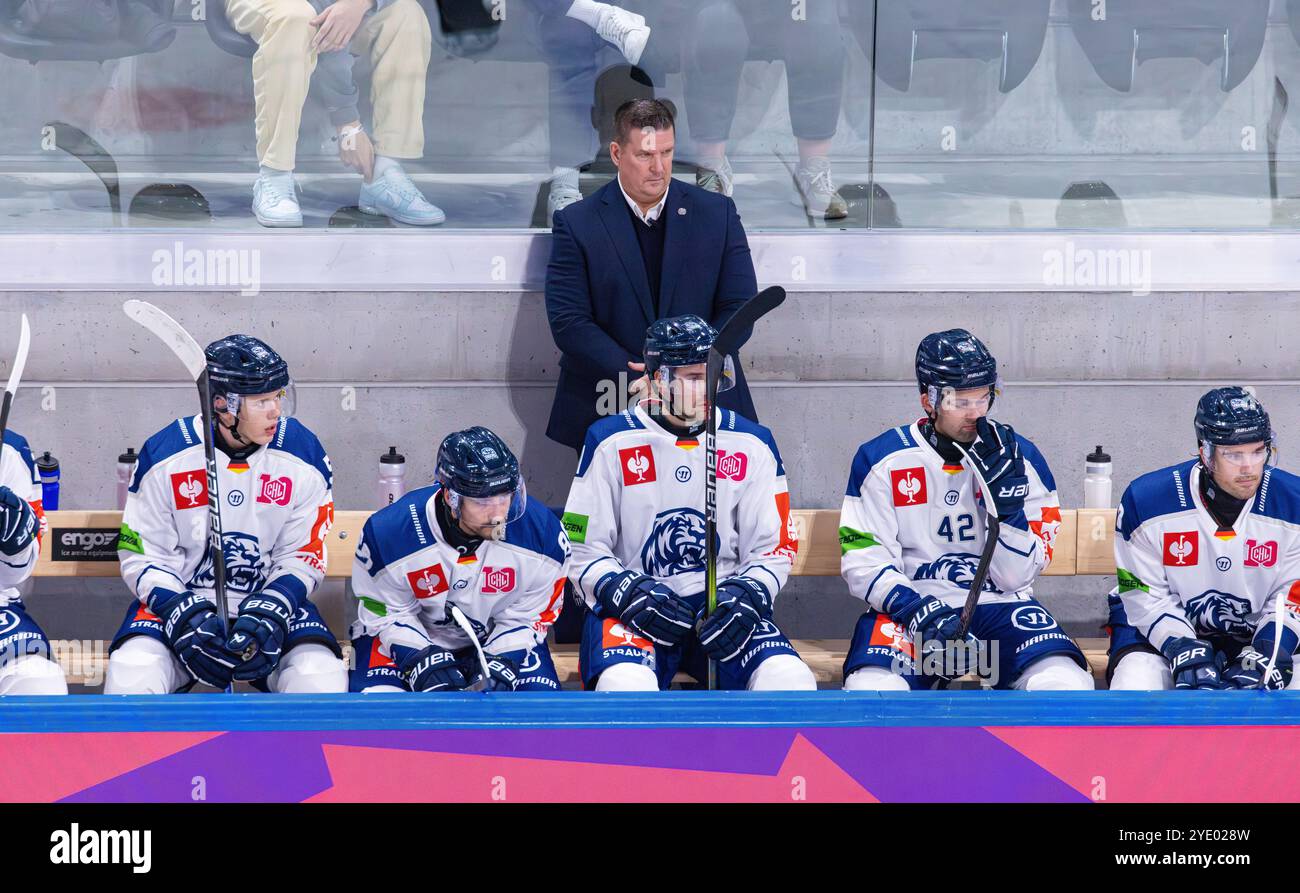 Zurich, Switzerland, 13th Sep 2024: Straubing Tigers head coach Tom ...