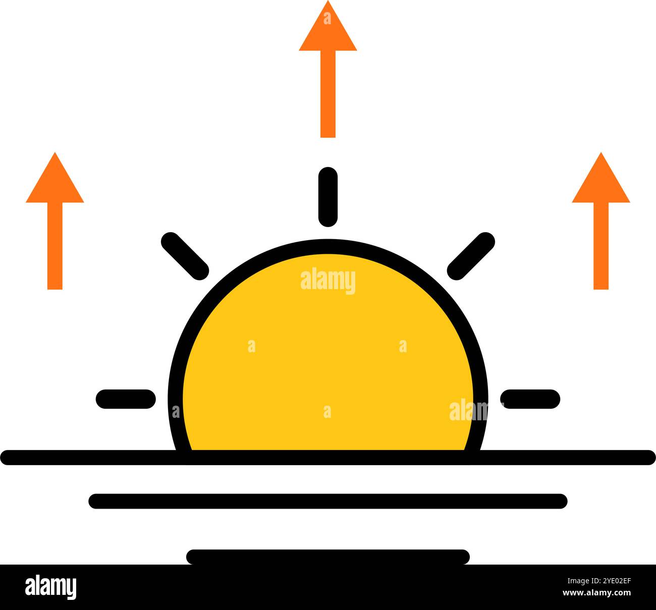 Beautiful sun rise view beach Stock Vector Images - Alamy