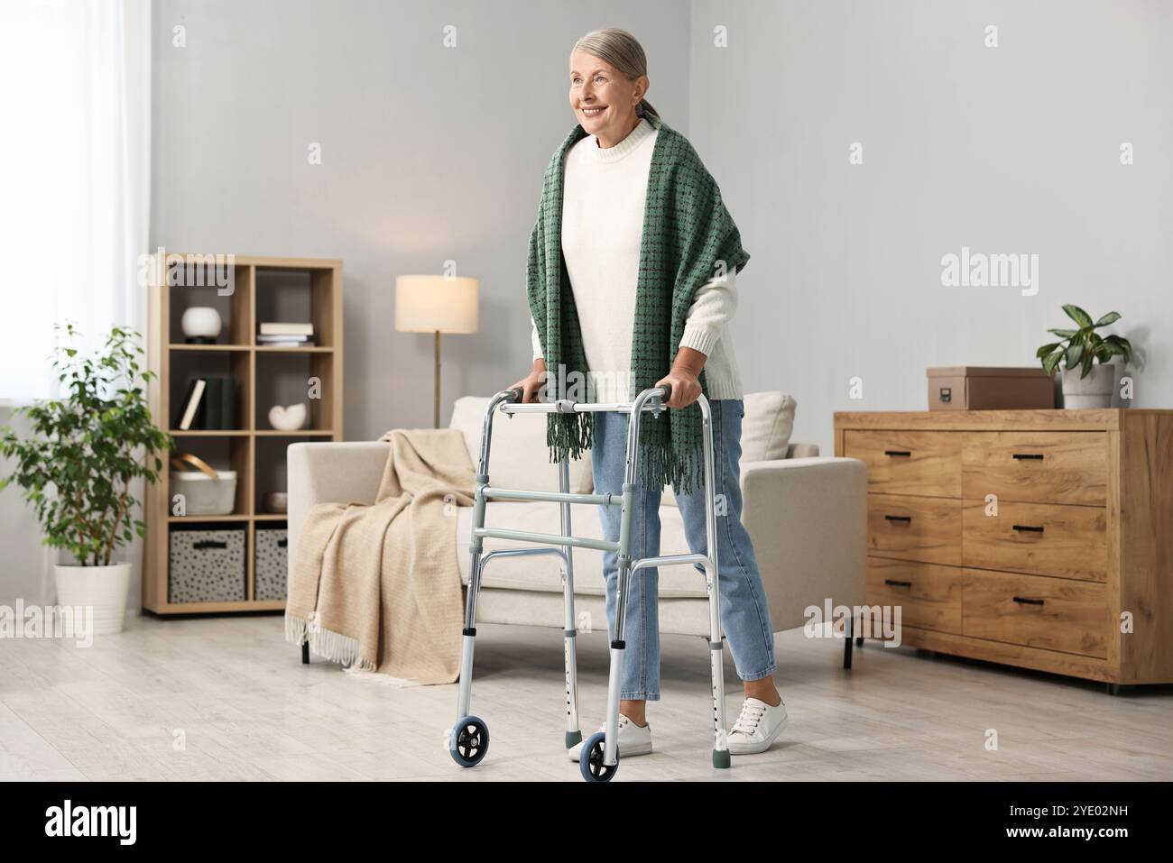 Full frame woman walking hi-res stock photography and images - Alamy