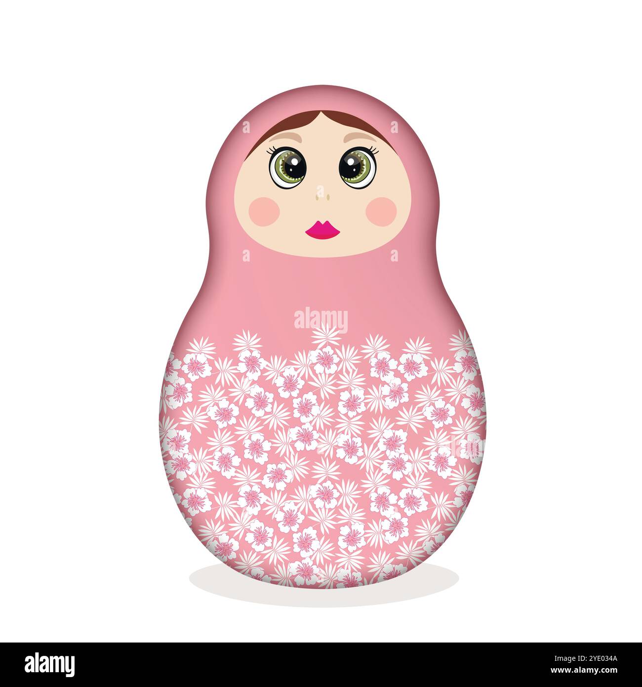 Russian Matryoshka. Traditional Russian folklore dolls with big eyes ...