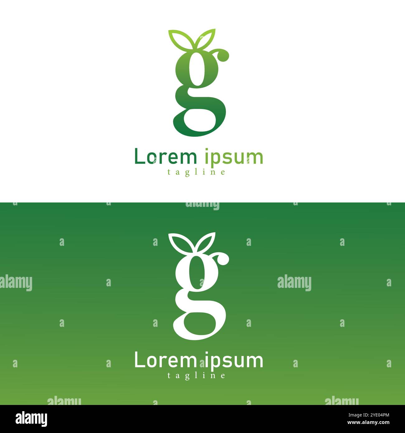 Elegant Green Gradient Letter G Vector Logo Element Stock Vector Image ...