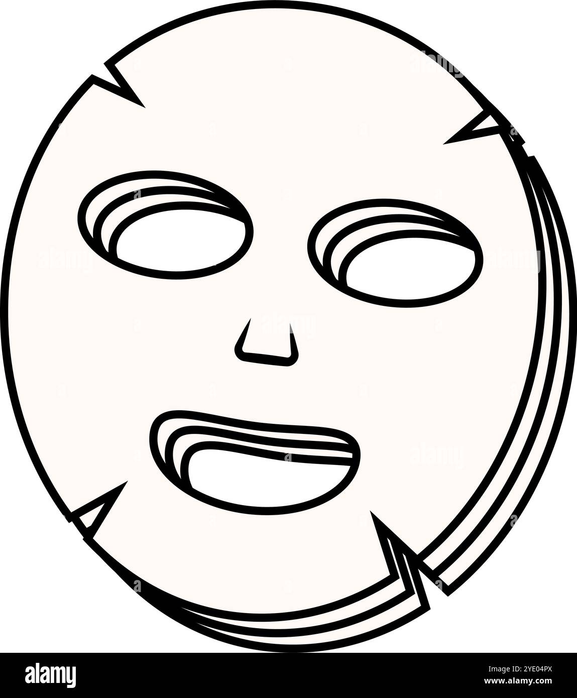 Multiple facial mask icons. Editable vector Stock Vector Image & Art ...