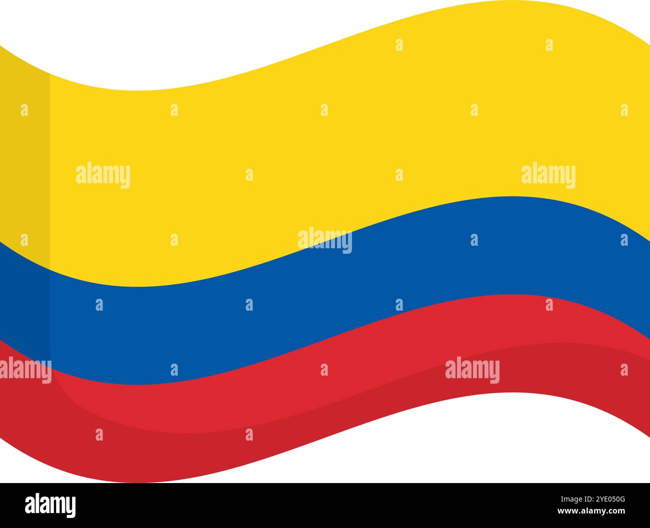Fluttering colombian flag icon Stock Vector Images - Alamy