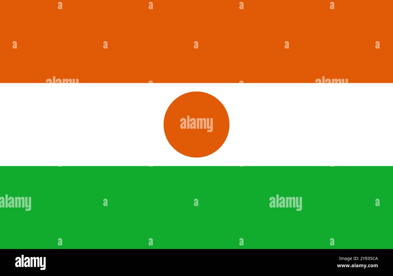 Official flag of niger Stock Vector Images - Alamy