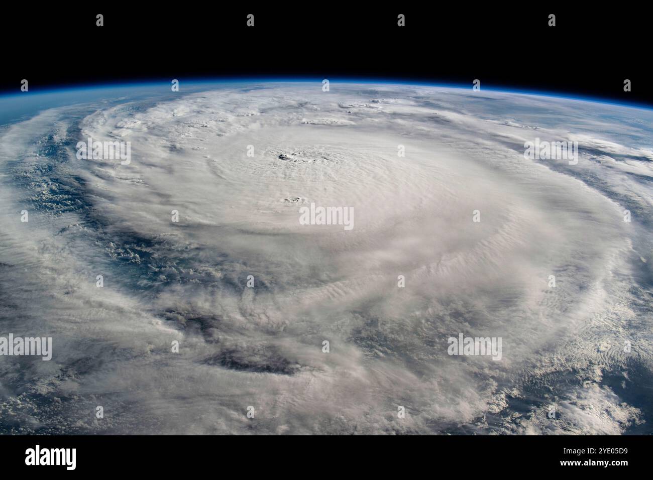 ISS - 08 October 2024 - Hurricane Milton is pictured as a category 5 ...