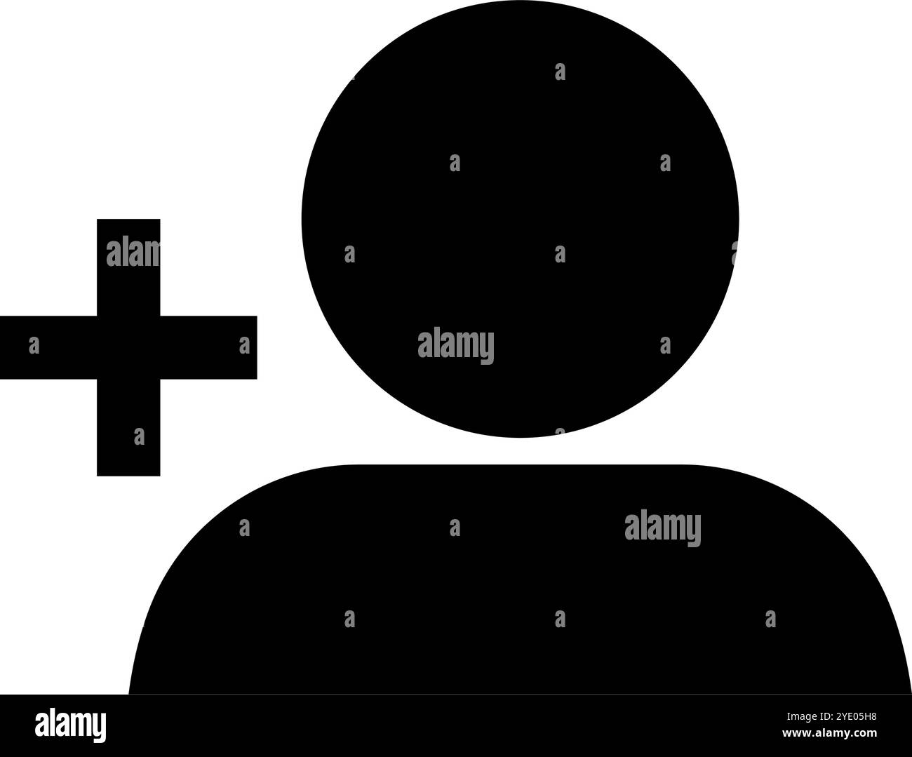 Add follower silhouette icon. Editable vector Stock Vector Image & Art ...