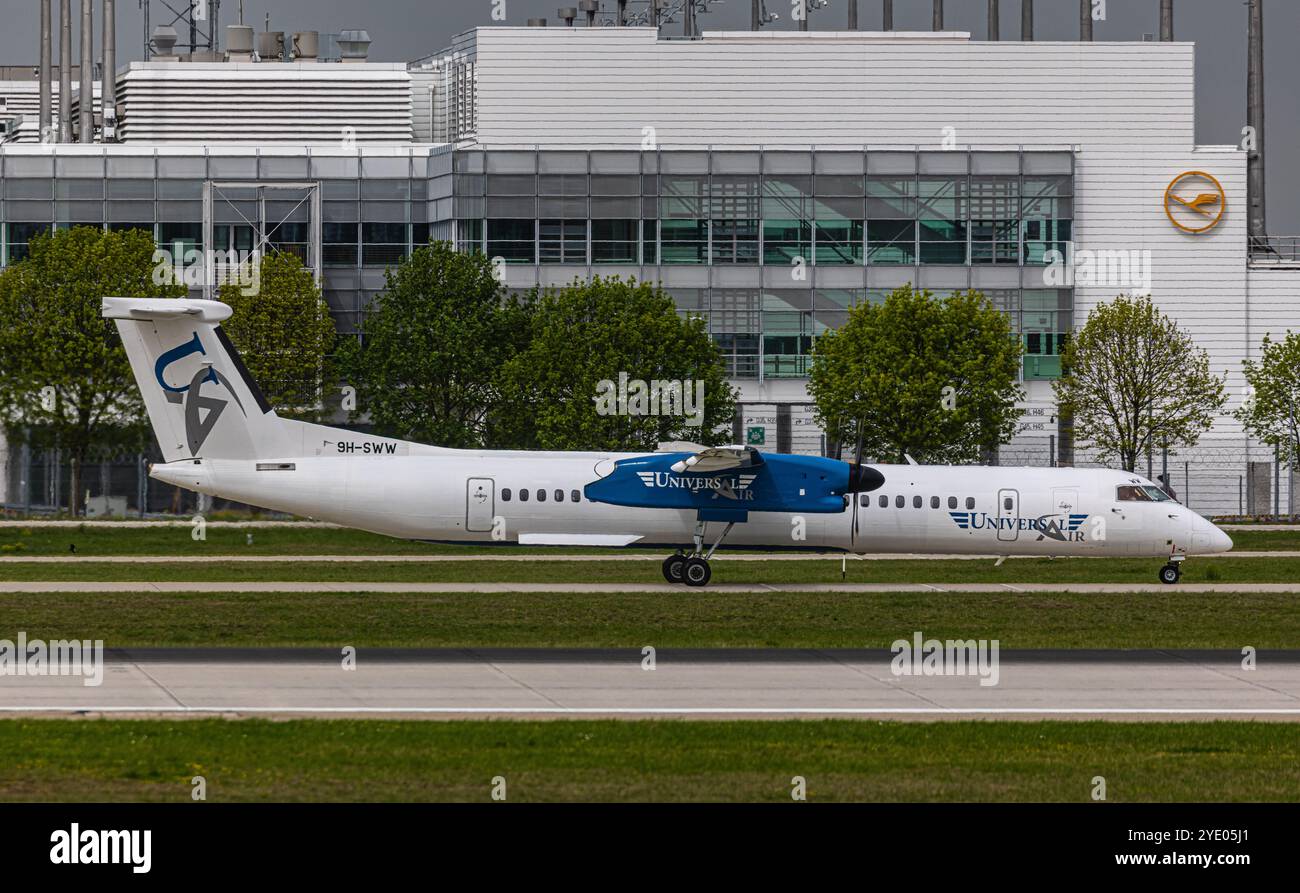 Munich, Germany, 9th Apr 2024: A Universal Air De Havilland Canada Dash ...