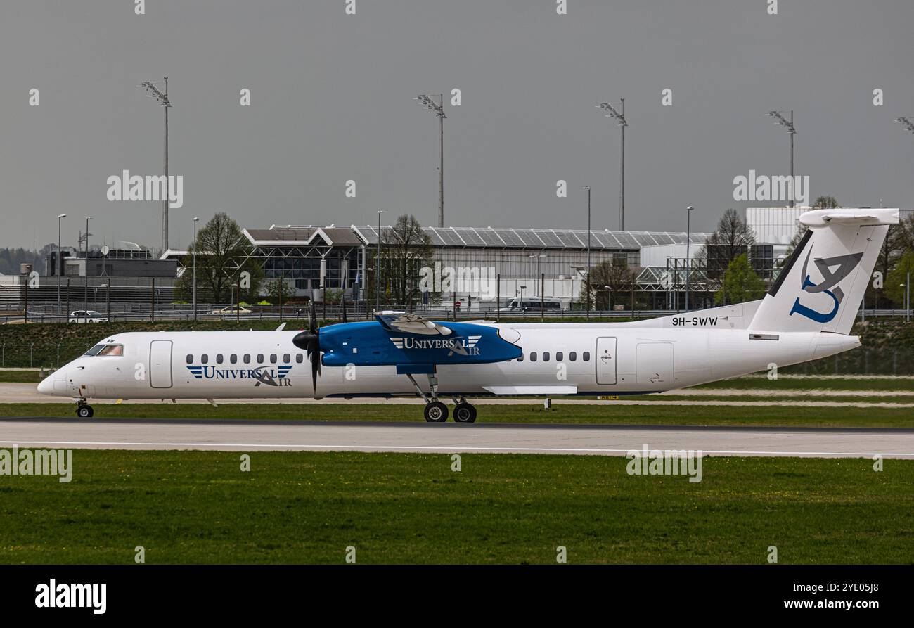 Munich, Germany, 9th Apr 2024: A Universal Air De Havilland Canada Dash ...