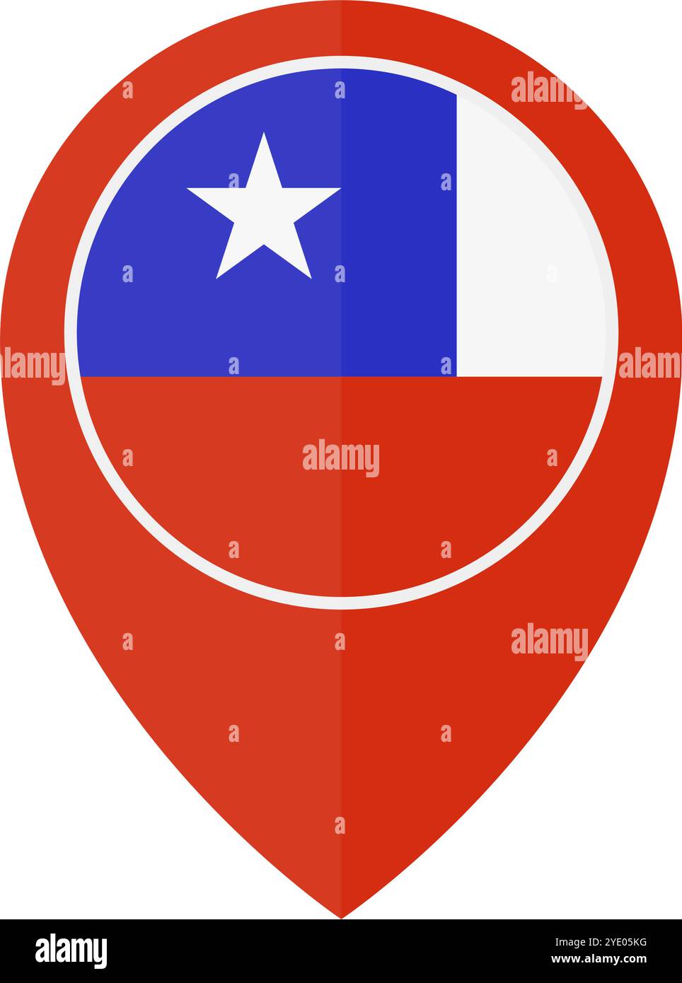 Chile map pin icon. Editable vector Stock Vector Image & Art - Alamy