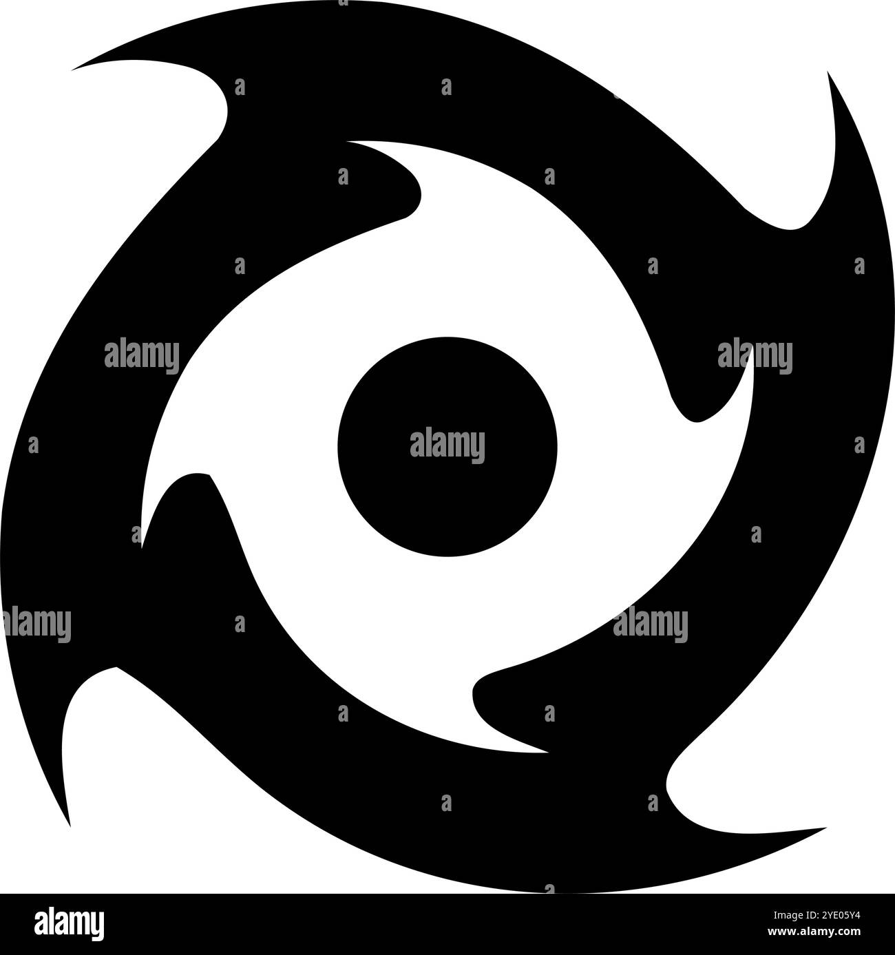 Typhoon eye and typhoon silhouette icon. Editable vector Stock Vector ...