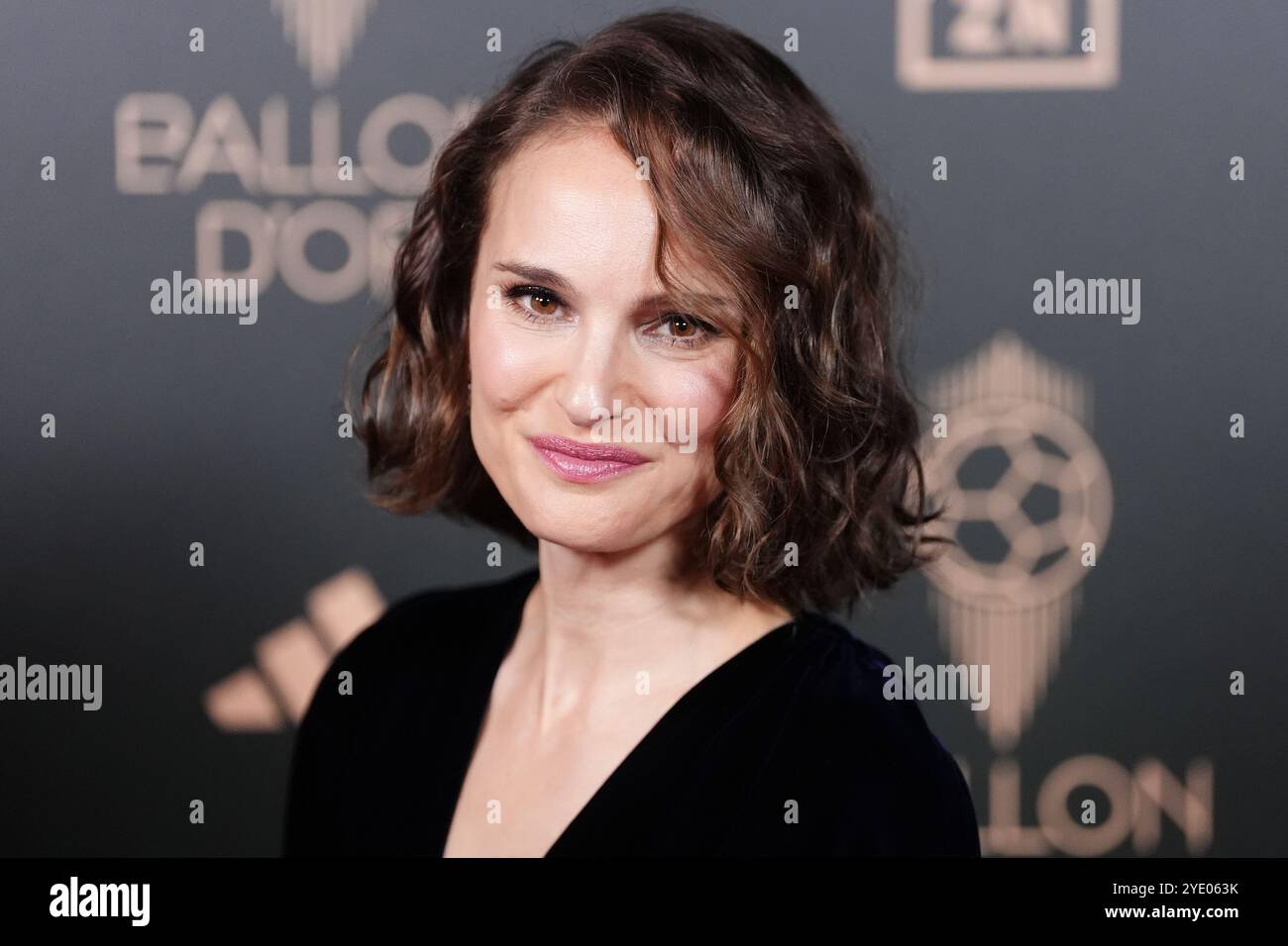 Natalie Portman on the red carpet ahead of the Ballon d'Or awards ...