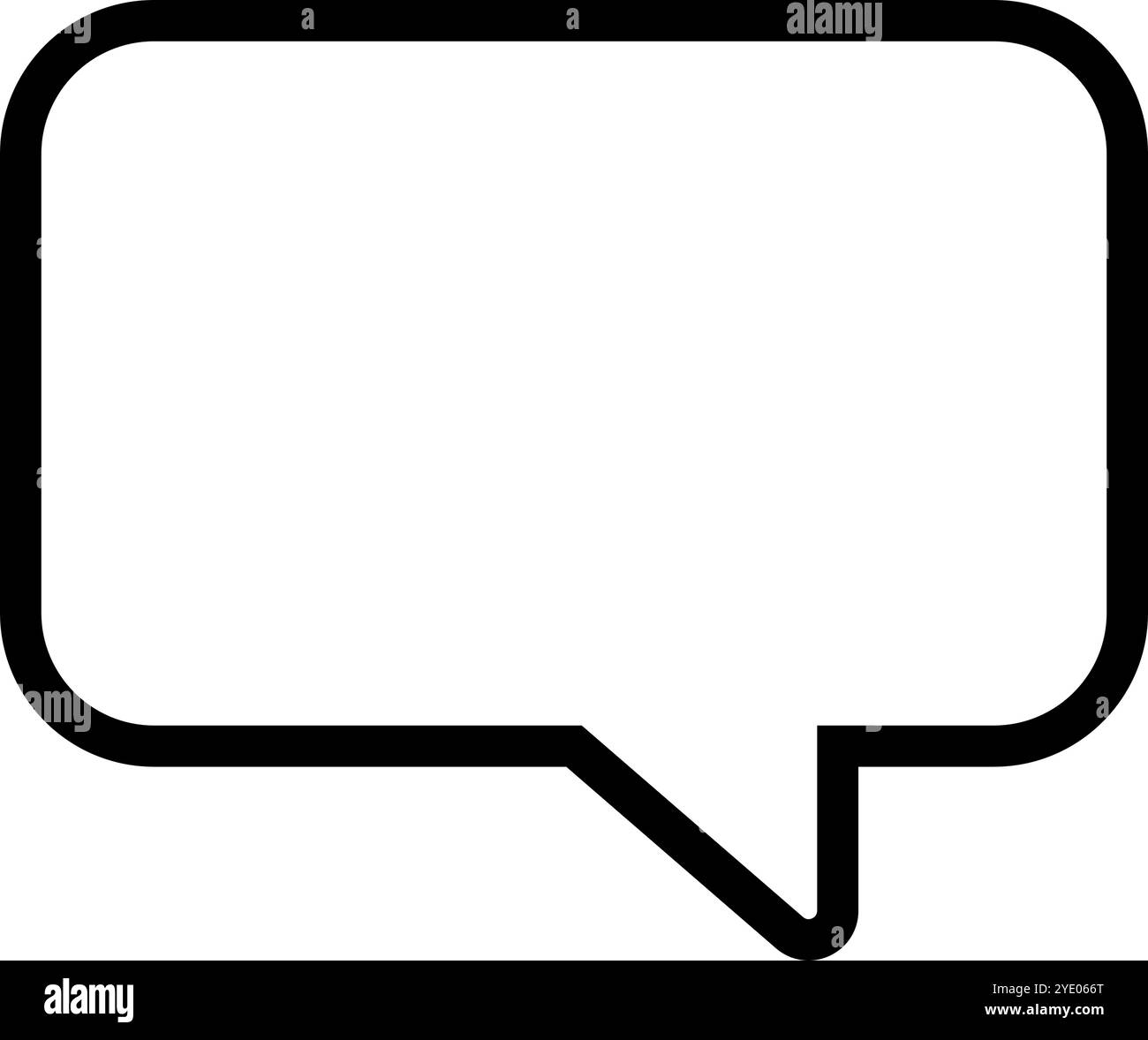 Simple speech balloon icon. Comment box. Editable vector Stock Vector ...