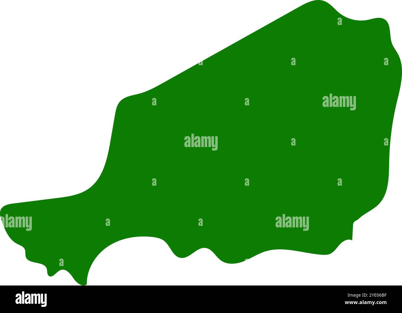 Flat design Niger map icon. Editable vector Stock Vector Image & Art ...