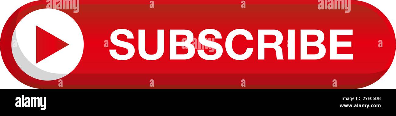 Flat design SUBSCRIBE button. Editable vector Stock Vector Image & Art - Alamy