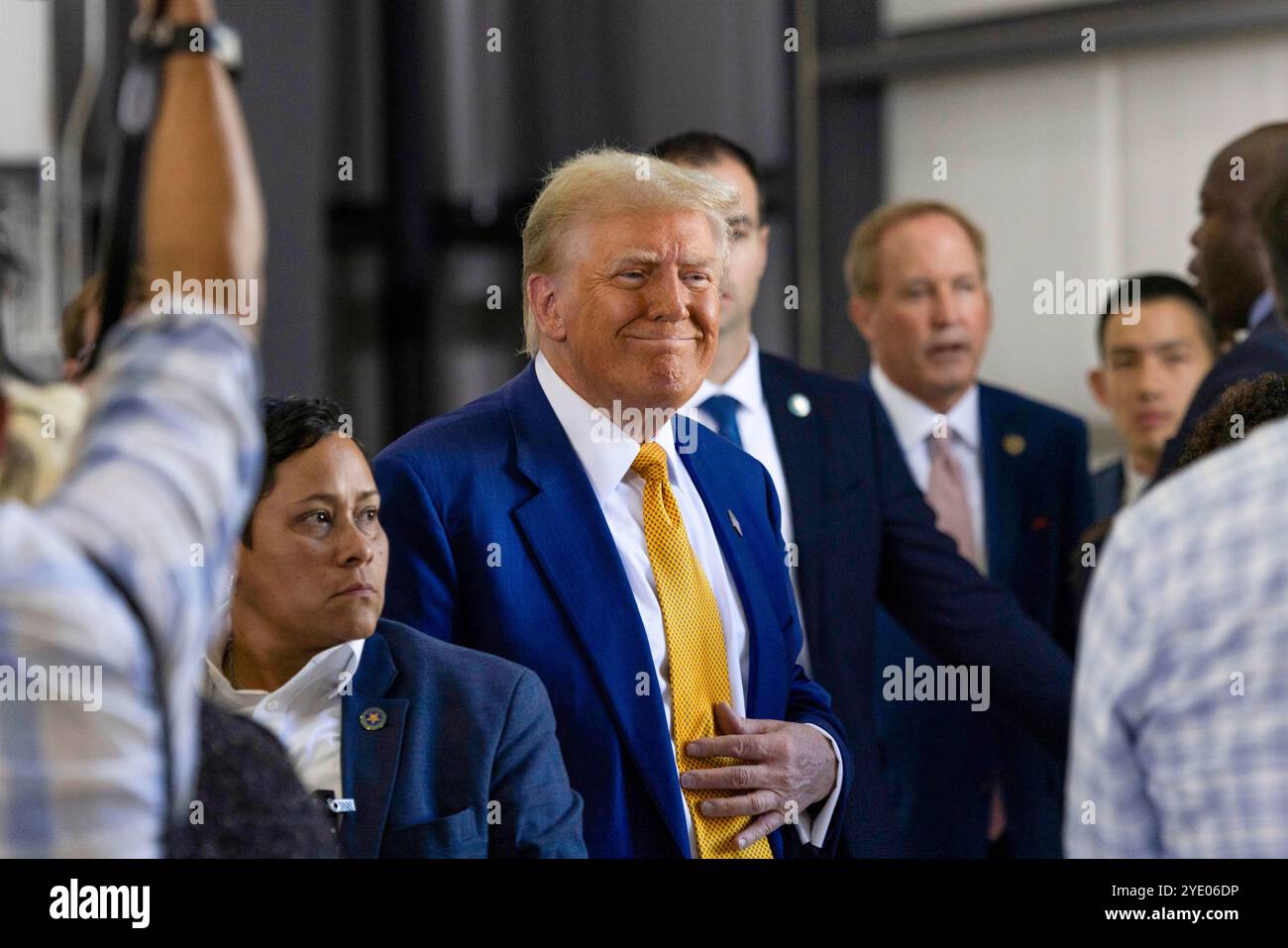 Austin, Texas, USA. 25th Oct, 2024. Former President DONALD TRUMP ...