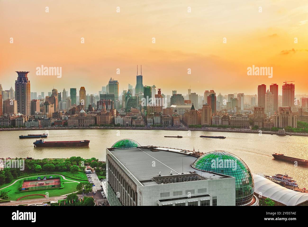 Beautiful Panorama view on skyscrapers, waterfront , city building of ...