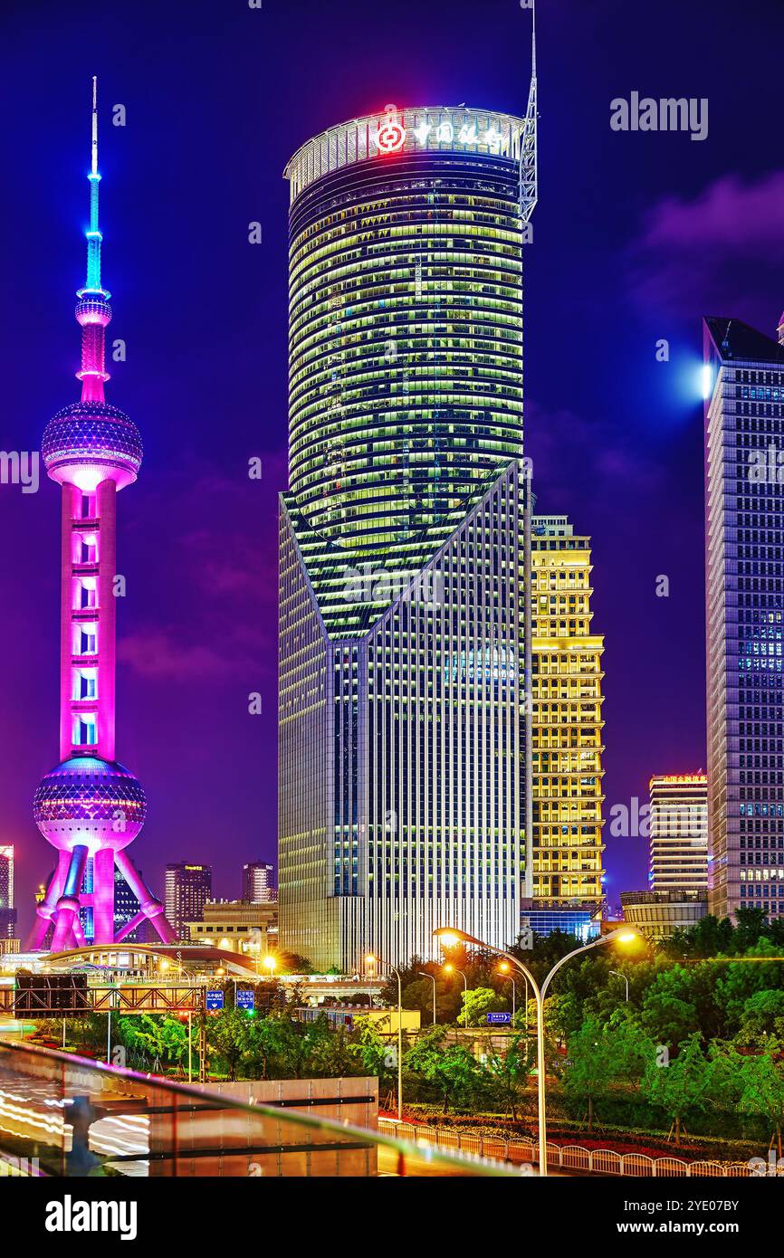 Oriental Pearl Tower. Shanghai's tallest buildings. China Stock Photo ...