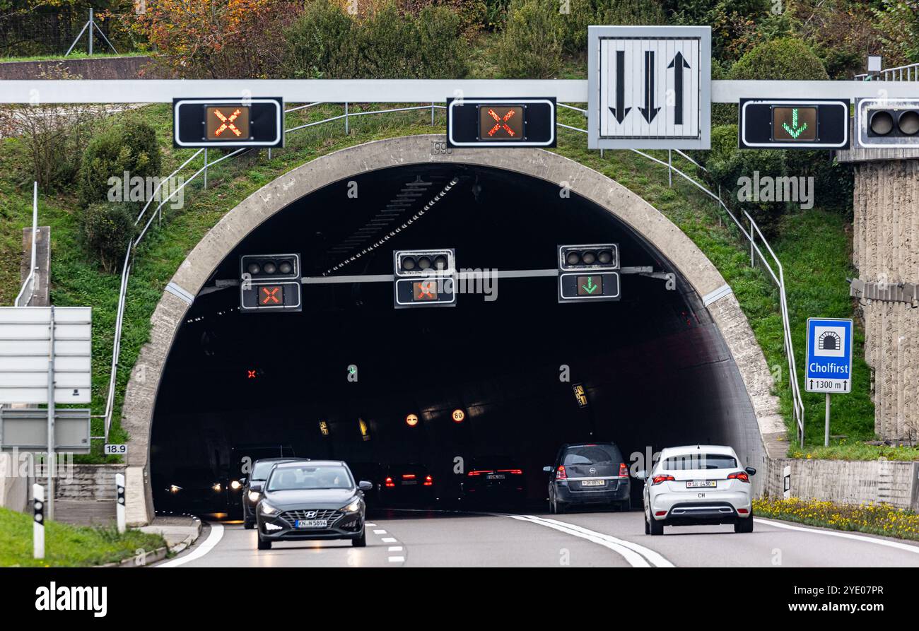 Flurlingen, Switzerland, 20th Oct 2024: The entrance and exit of the ...