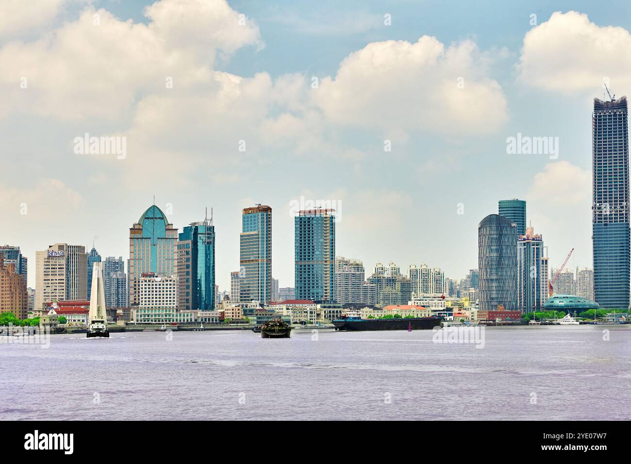 Beautiful Panorama view on skyscrapers, waterfront , city building of ...