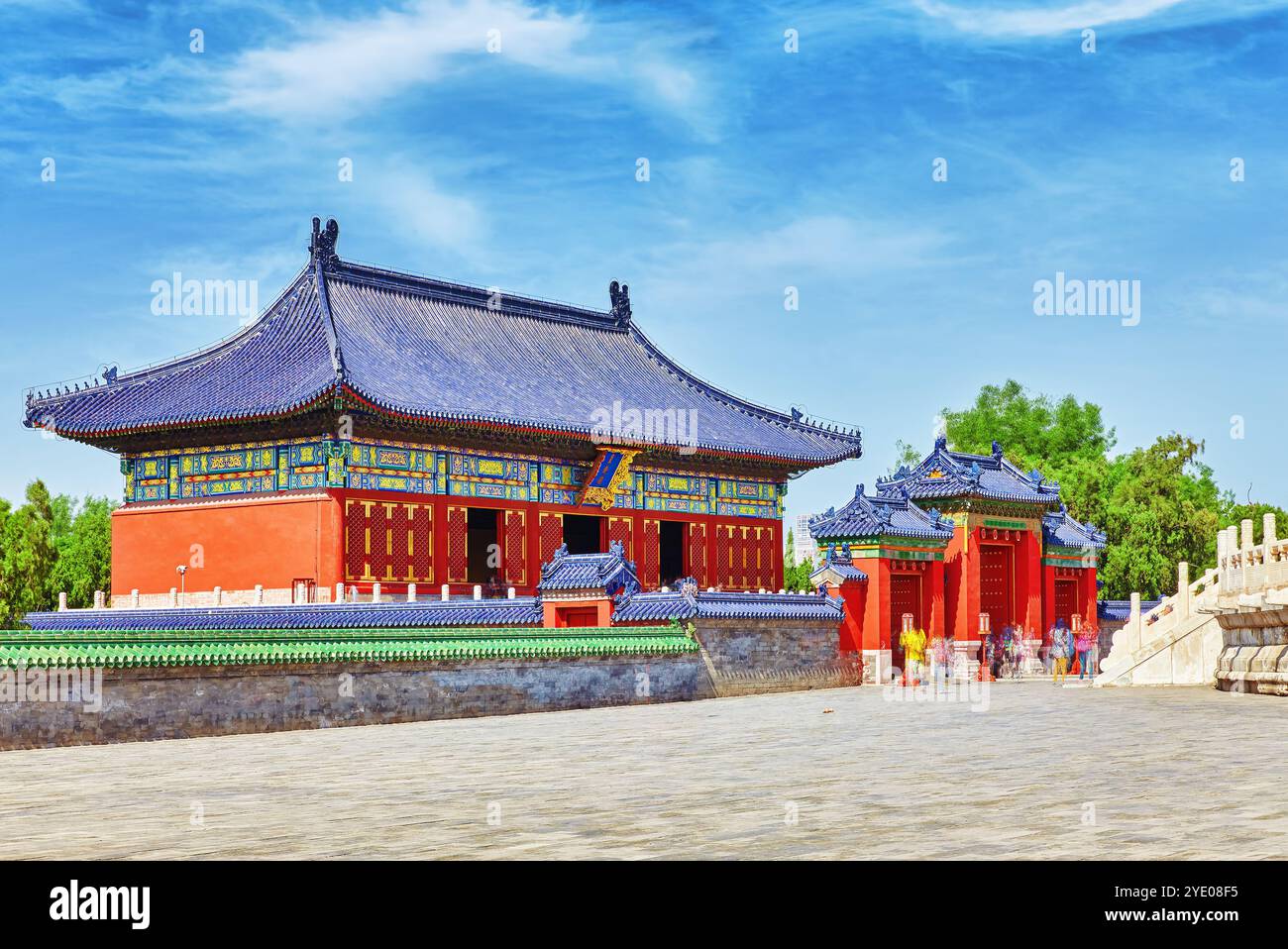Pavilions within the complex of the Temple of Heaven in Beijing ...