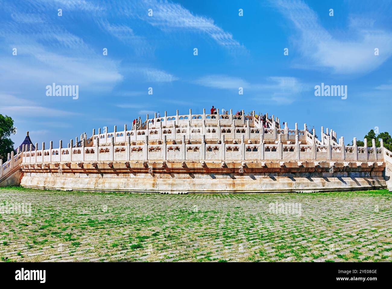 Circular Mound Altar in the complex Temple of Heaven in Beijing, China ...