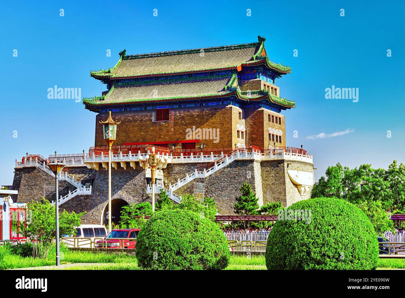 Beautiful Zhengyangmen Gate (Qianmen Gate ). This famous gate is ...