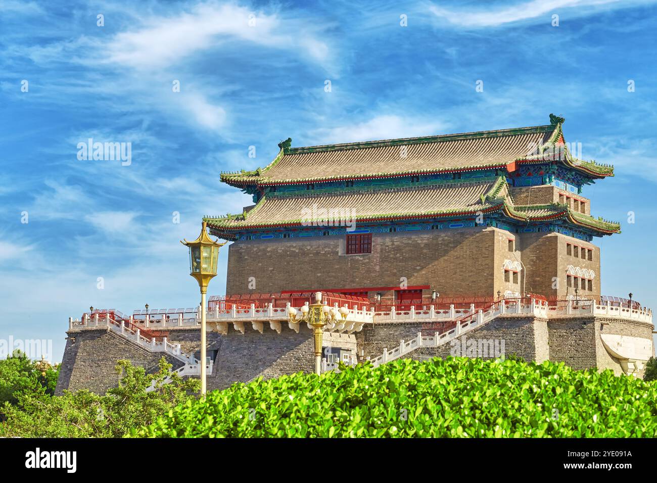 Beautiful Zhengyangmen Gate (Qianmen Gate ). This famous gate is ...