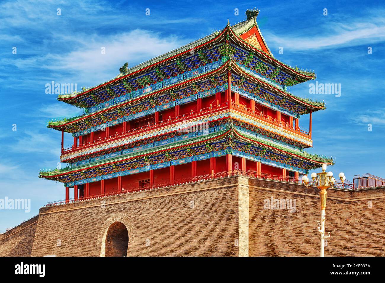 Beautiful Zhengyangmen Gate (Qianmen Gate ). This famous gate is ...