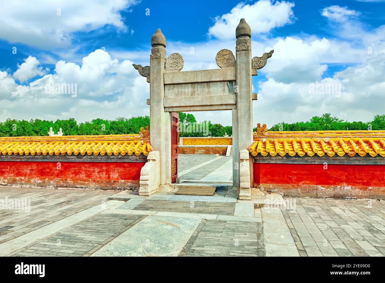 "Star Gates" marking the boundary of the altar in Temple of Earth (also ...