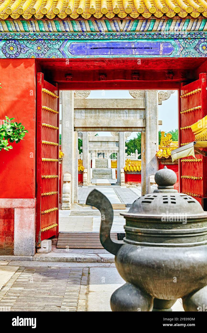 Temple of Earth (also referred to as the Ditan Park), Beijing, China ...