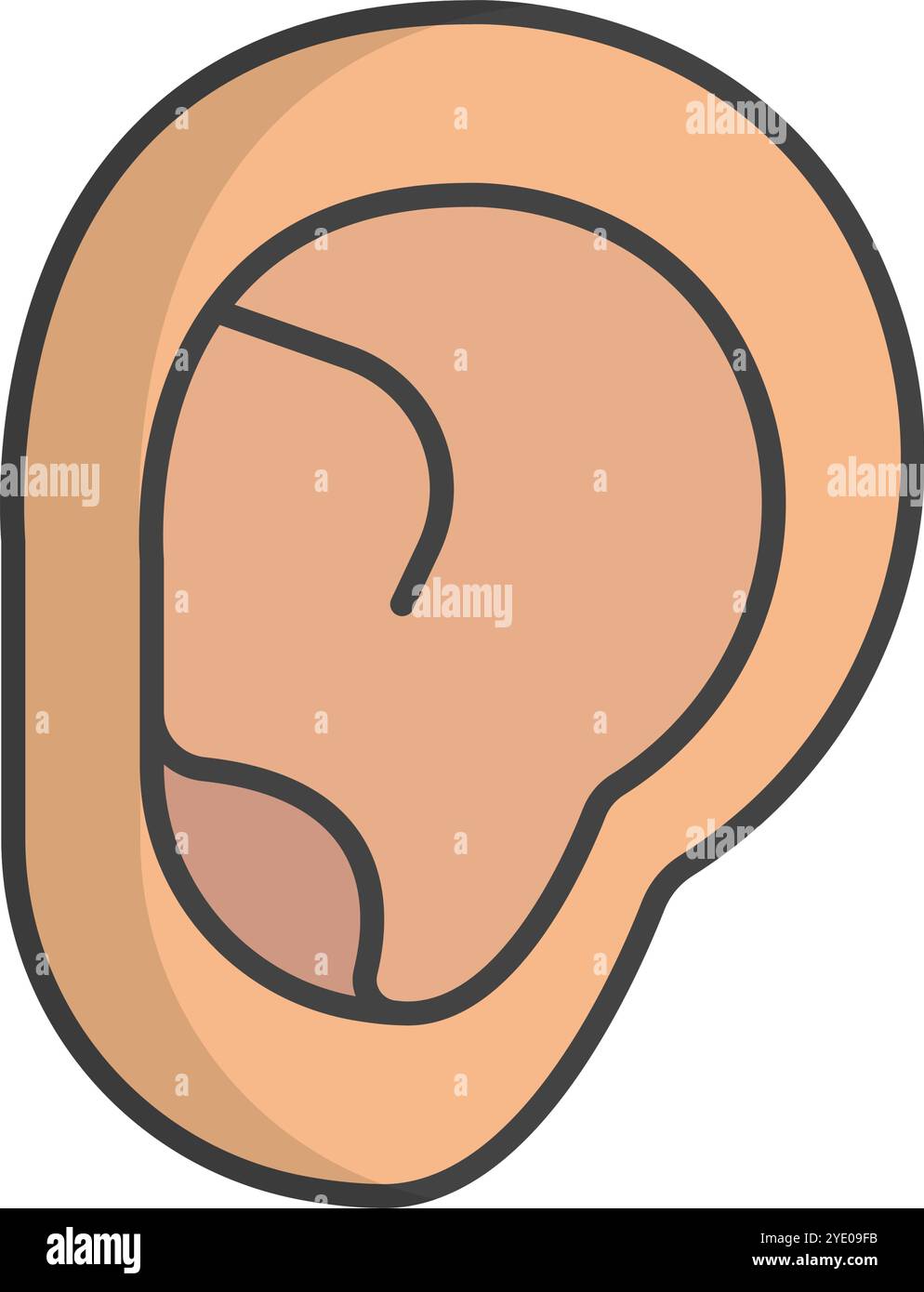 Human ear flat Cut Out Stock Images & Pictures - Alamy