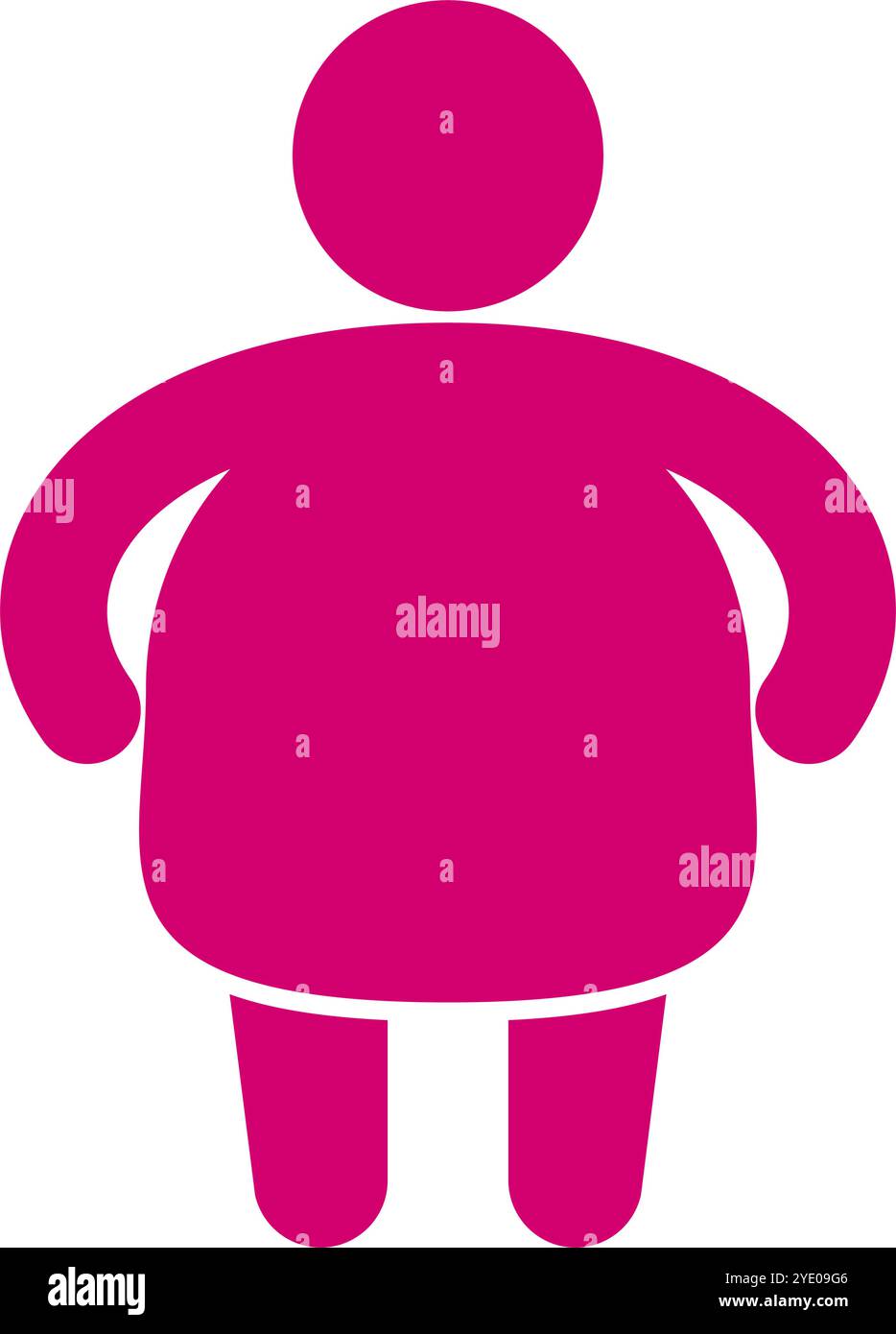 Fat woman vector vectors hi-res stock photography and images - Alamy
